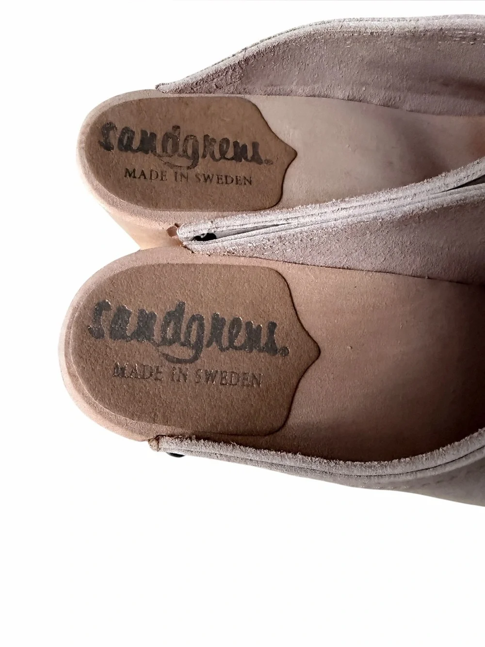 Sandgrens | Shoes | New Unworn Sandgrens Rome Leather And Wood Clogs ...
